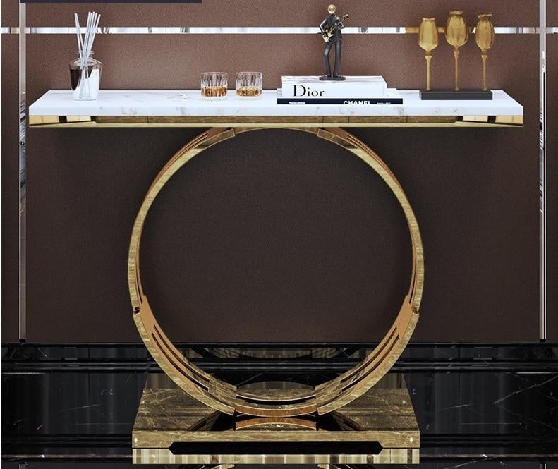 Round Framed Console Table - Online Furniture Store - My Aashis