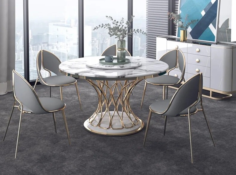 Dining Table With Turntable - Online Furniture Store - My Aashis