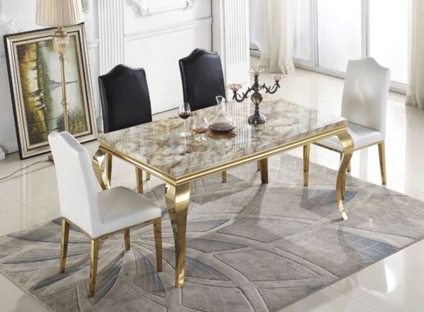 Minimalistic Marble Dining Set - Online Furniture Store - My Aashis
