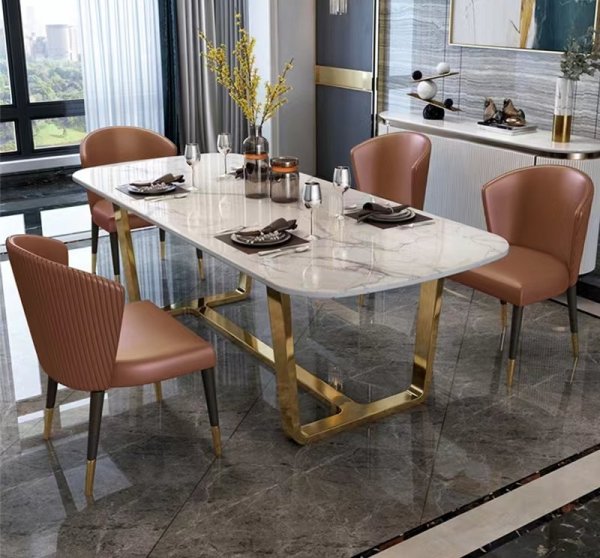 Astonishing Marble Dining Set - Online Furniture Store - My Aashis