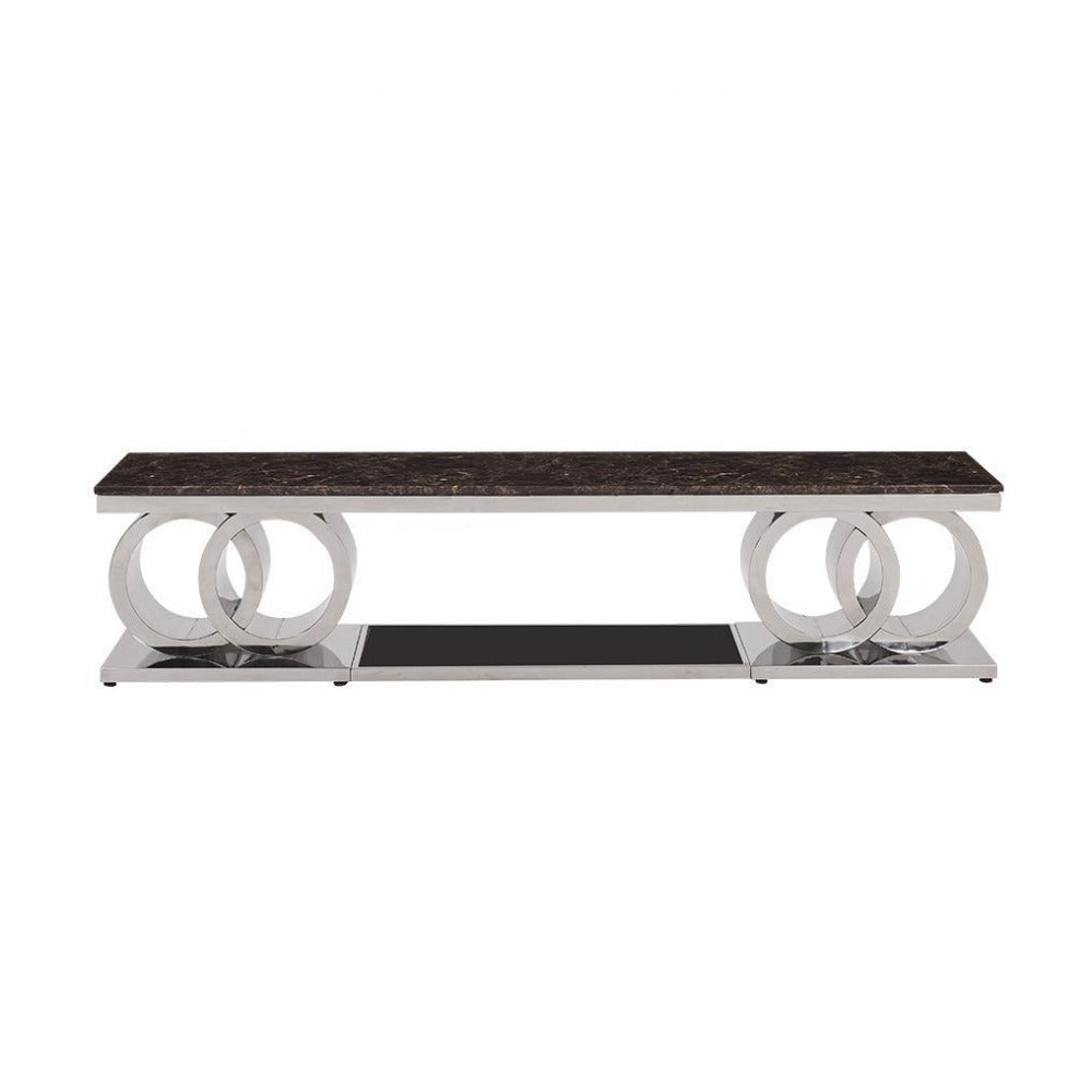 Popular Brown Marble Top Tv Stand - Online Furniture Store - My Aashis