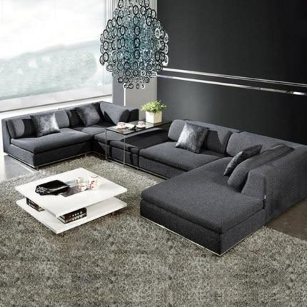 Living Room Bright Spacious Fabric Sofa - Online Furniture Store - My ...