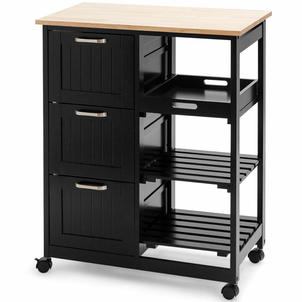 Modern Kitchen Cart With Three Drawers - Online Furniture Store - My Aashis