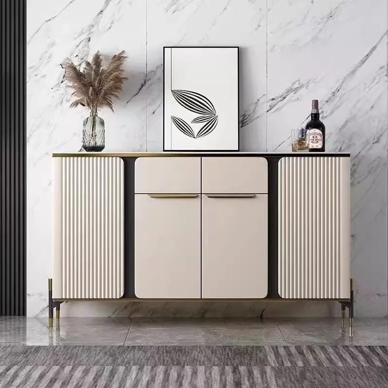Nordic Marble Top Multi Shelves Storage Buffet Table - Online Furniture ...