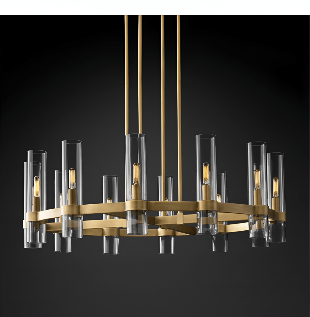 Remote Controlled Modern Round LED Chandelier - Luxury - Online ...